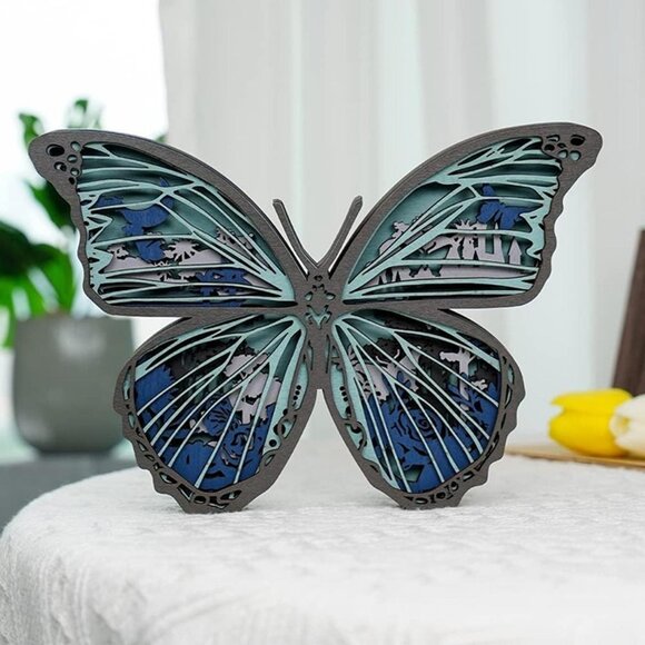Art | New 3d Wooden Animals Carving Wooden Decor Cabin Animal Statues ...
